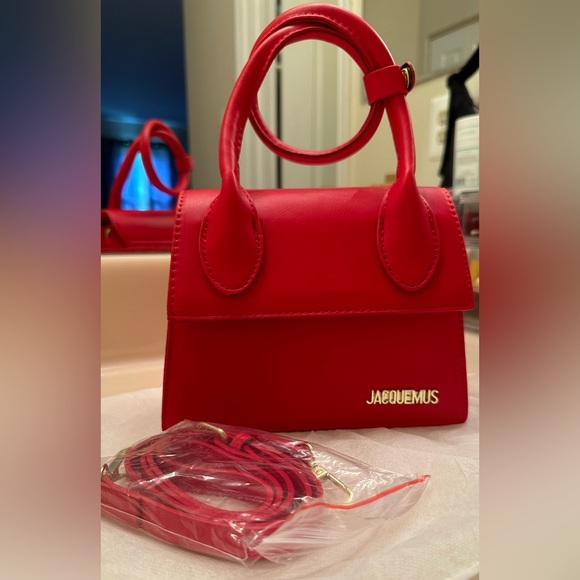 None | Bags | Beautiful Red Top Handle Bag Excellent Condition Le ...